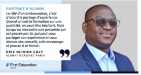 Article - Portrait Alumni | Eric Olivier COLY, ICCF@HEC Paris | Dogfinance